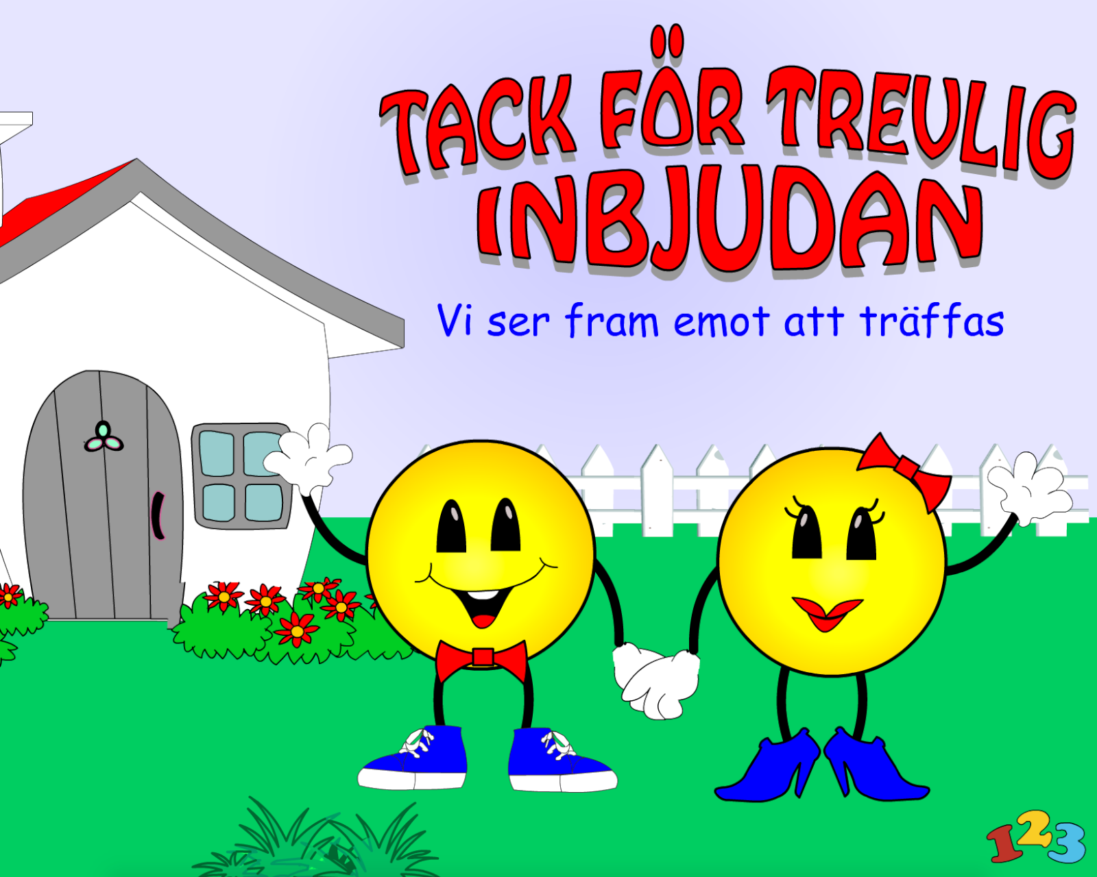 Tackkort - gratis vykort från 123kort