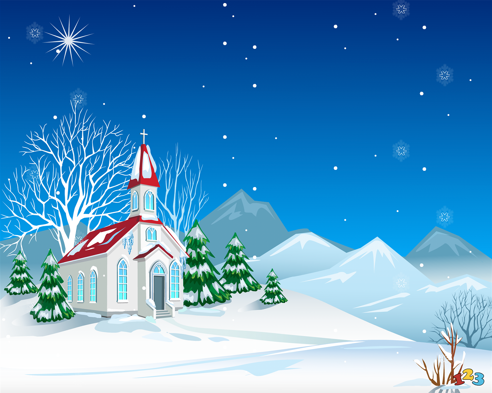 Religiösa julkort - gratis vykort från 123kort