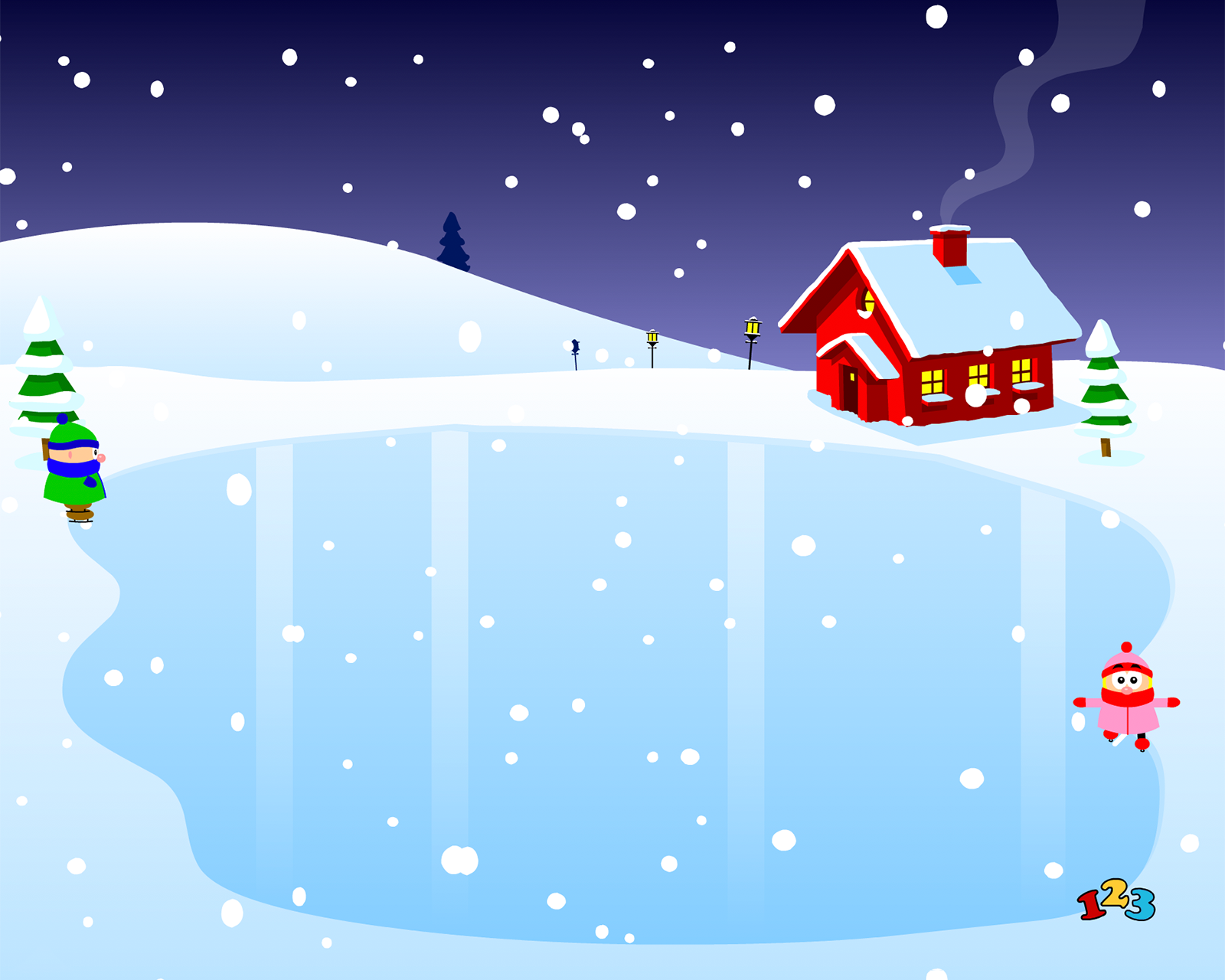 Jul på sjön - Julkort - gratis vykort fråm 123kort.se