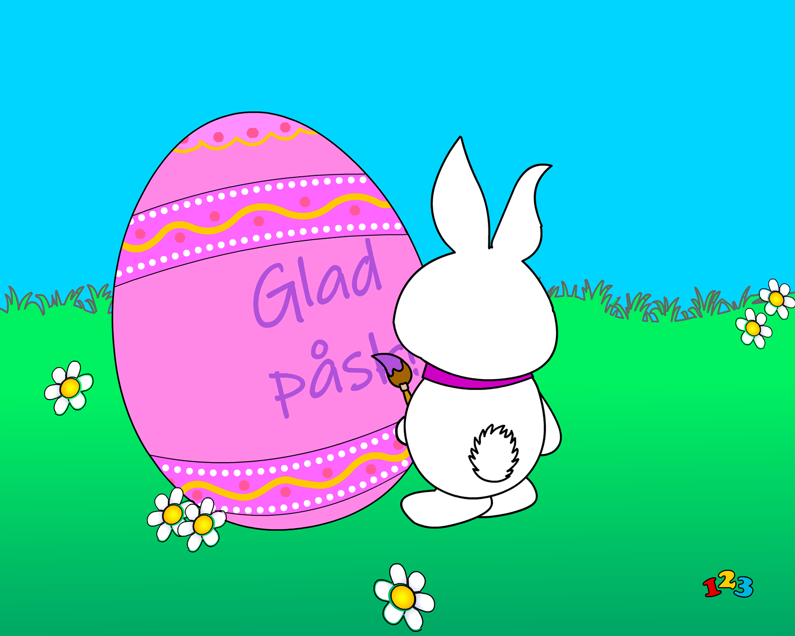 Söta påskkort - gratis vykort från 123kort